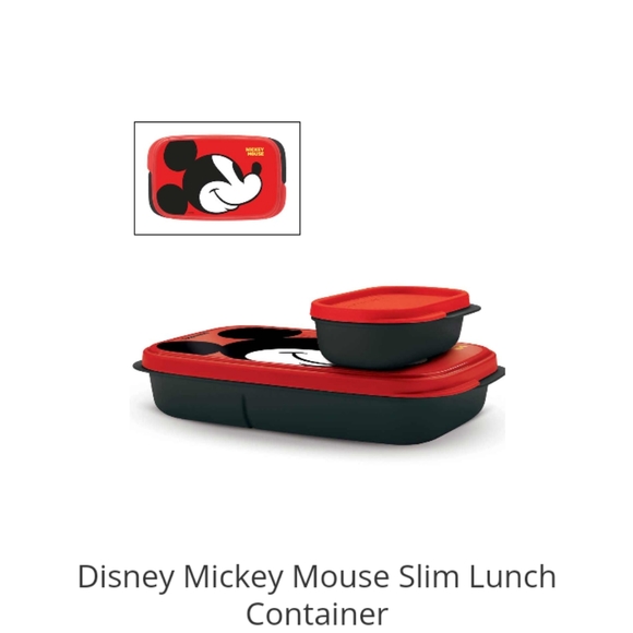 Tupperware | Other | Tupperware Disney Mickey Mouse Slim Lunch ...